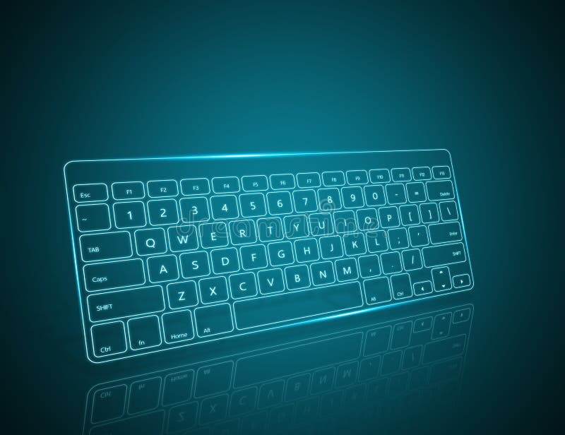 Futuristic Keyboard Texture