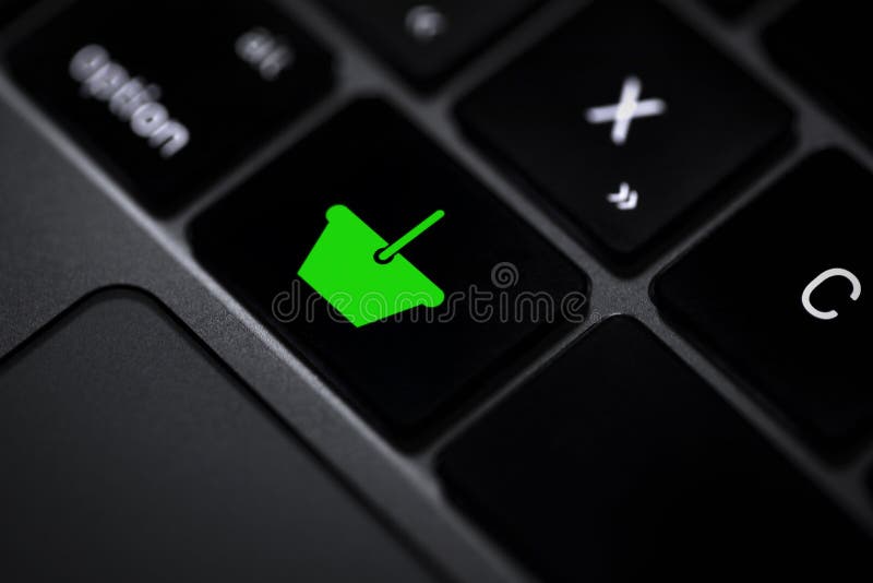 Computer Keyboard in Backlit Stock Image - Image of equipment, backlit ...