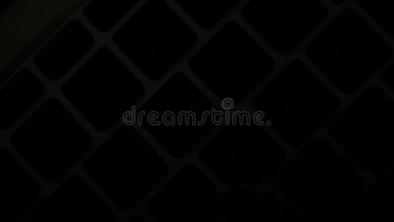 Computer Keyboard Backlit Lights Illuminating in Letter Symbols Dark ...