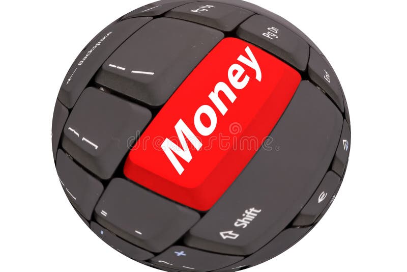 Computer keyboard ball stock image. Image of push, start - 3839359