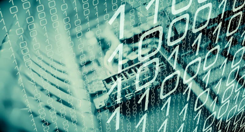 Ai Chip Deep Learning Code, Big Data Protection Stock Illustration ...