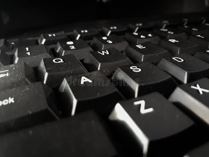 Computer keyboard black stock photo. Image of black - 198584128