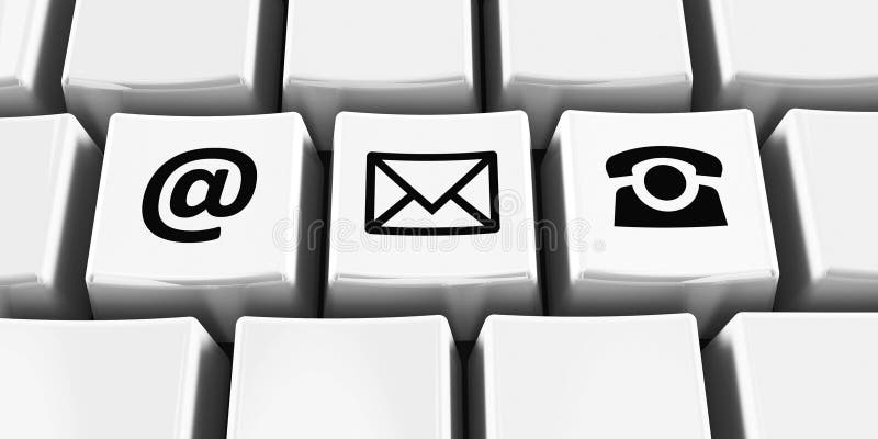 Computer Keyboard Black Contact 2 Stock Illustration - Illustration of ...