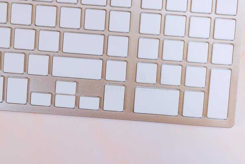 Computer Keyboard Blank Buttons White Any Inscriptions Stock Photos ...