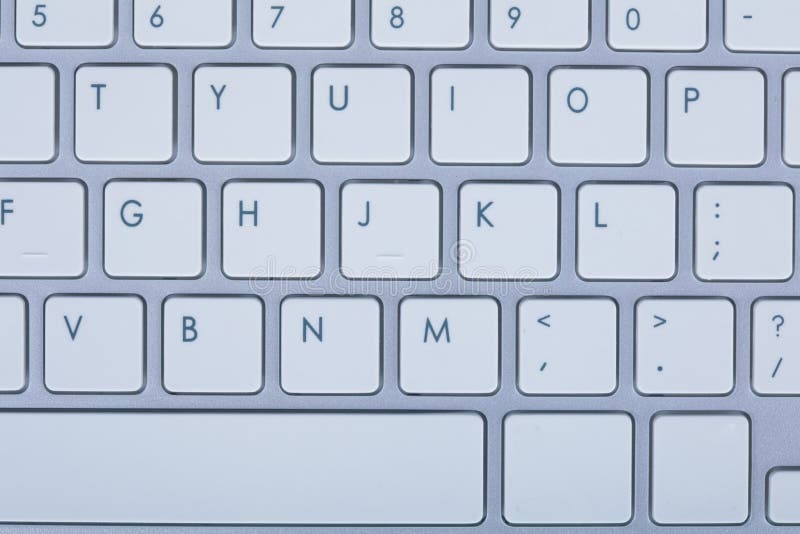 Computer Keyboard on Blue Background Stock Photo - Image of icon ...