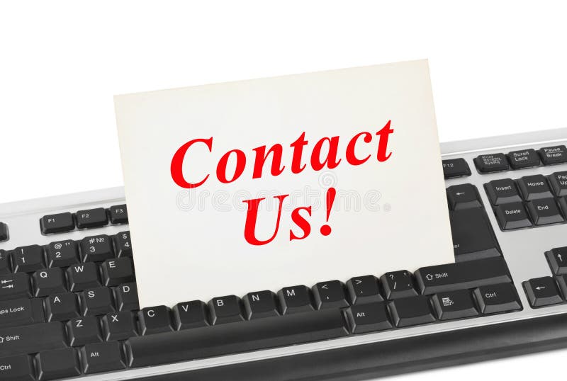 Contact us stock image. Image of communicate, ideas, card - 10350005