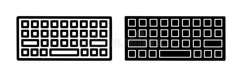 Computer Keyboard Cartoon Doodle, Vector. Stock Vector - Illustration ...