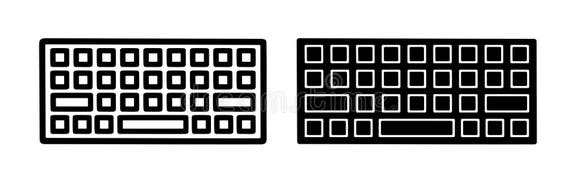 Computer Keyboard Cartoon Doodle, Vector. Stock Vector - Illustration ...