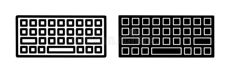 Computer Keyboard Cartoon Doodle, Vector. Stock Vector - Illustration ...