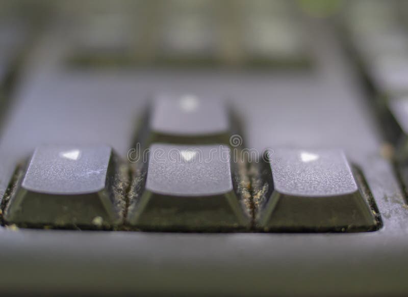 Computer Keyboard Close-up, Left, Right, Up, Down Stock Photo - Image ...