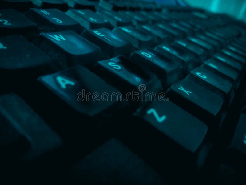 Computer Keyboard Close Up Shot Stock Image - Image of qwerty, macro ...