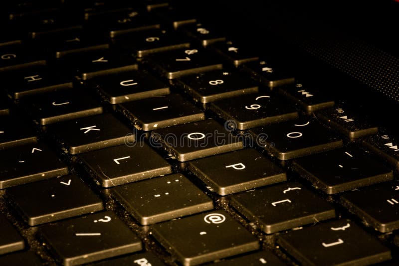 Computer Keyboard - Silver Keyboard of a Laptop with Button S Isolated ...