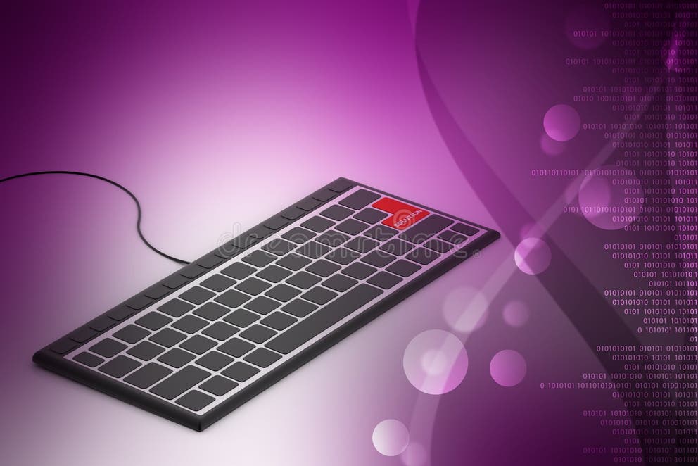 Computer keyboard stock illustration. Illustration of digital - 76014574
