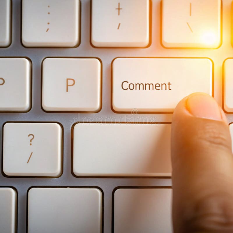 Computer Keyboard with Comment Keys Stock Illustration - Illustration ...