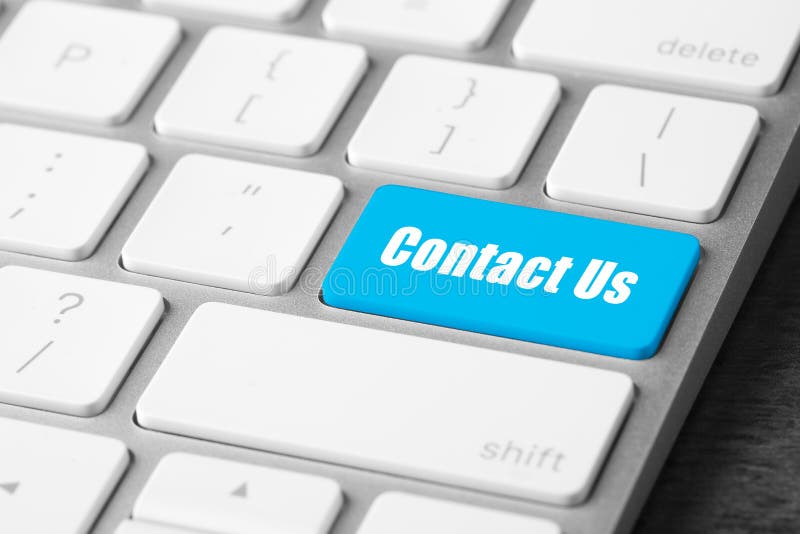 Computer Keyboard with CONTACT US Button Stock Illustration ...