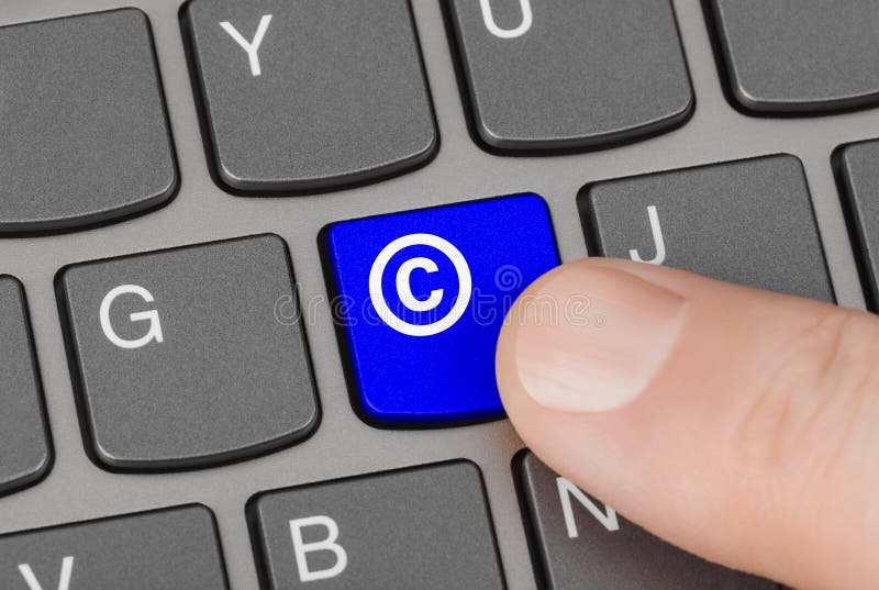 Keyboard, Key with Copyright Stock Image - Image of icon, internet: 2748753