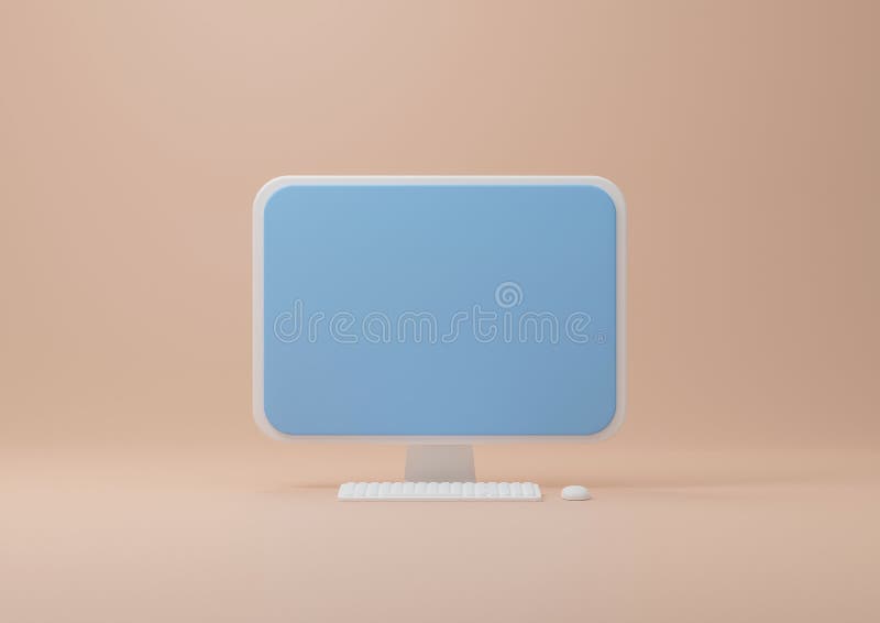 Computer stock illustration. Illustration of copyspace - 247877896