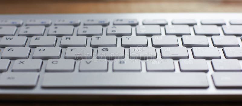Computer Keyboard and on the Desk Close Up. Stock Photo - Image of ...