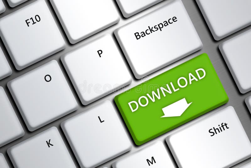 Download Key Keyboard Stock Illustrations – 735 Download Key Keyboard ...