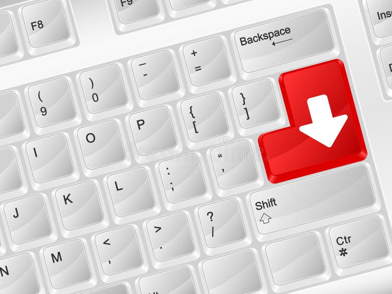 Computer keyboard download stock vector. Illustration of technology ...