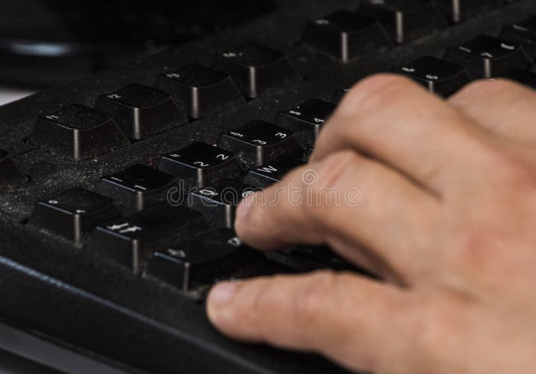 Computer Keyboard for Electronic Communication Stock Photo - Image of ...