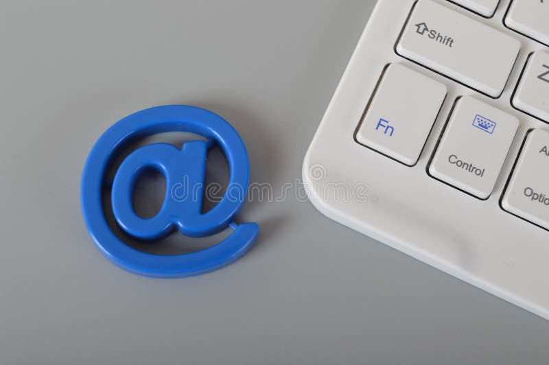 Computer Keyboard and Email Address Symbol. Email Marketing and ...