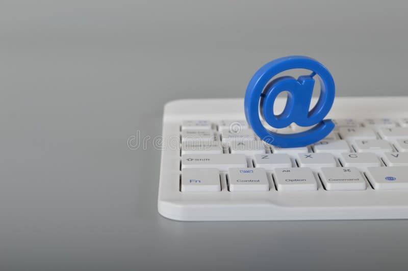 Computer Keyboard and Email Address Symbol. Email Marketing and ...