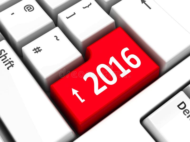 Computer keyboard 2016 #3 stock illustration. Illustration of send ...