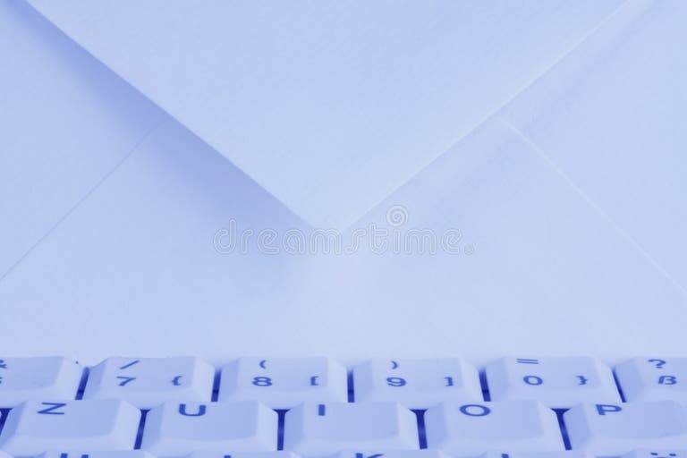 Computer Keyboard and Envelope. E-mail. Stock Image - Image of sign ...