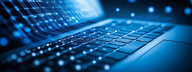 A Computer Keyboard Featuring a Vivid Orange Background, Illuminated by ...