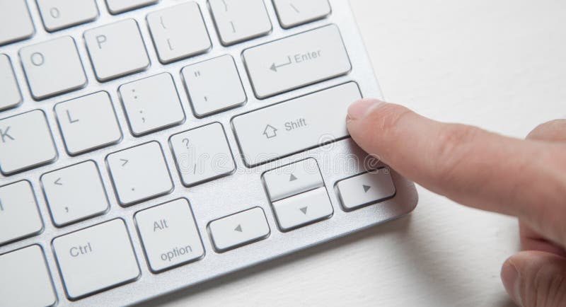 Keyboard and finger stock photo. Image of keyboard, secretary - 1105812