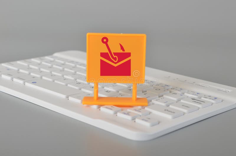 Computer Keyboard and a Fish Hook with Email Sign. Email Phishing ... Computer Keyboard and a Fish Hook with Email Sign. Email Phishing ...