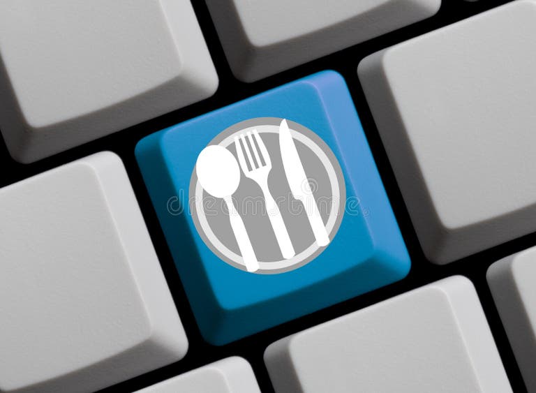 Computer Keyboard: Food or Restaurant Stock Photo - Image of eating ...