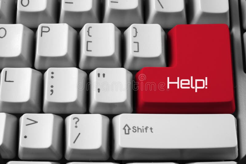 Keyboard Help Key Button stock photo. Image of blur, emergency - 17475066