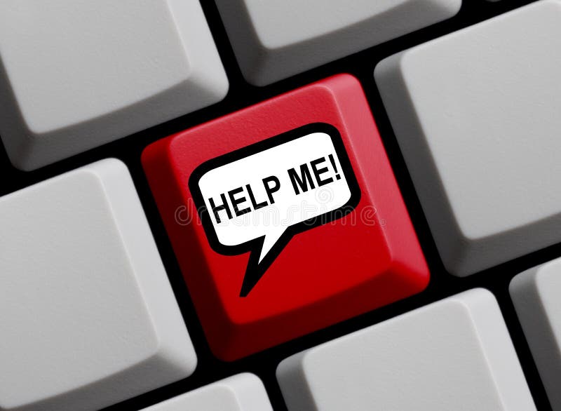 Keyboard Help stock photo. Image of intranet, word, internet - 7879116