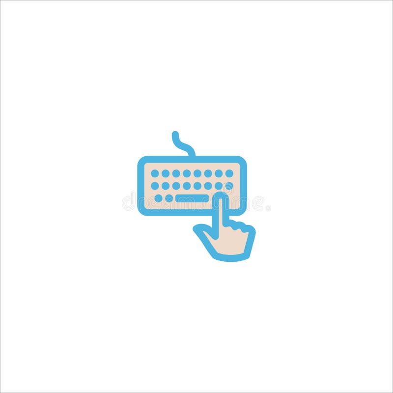 Computer Keyboard Qwerty Type Stock Illustrations – 563 Computer ...