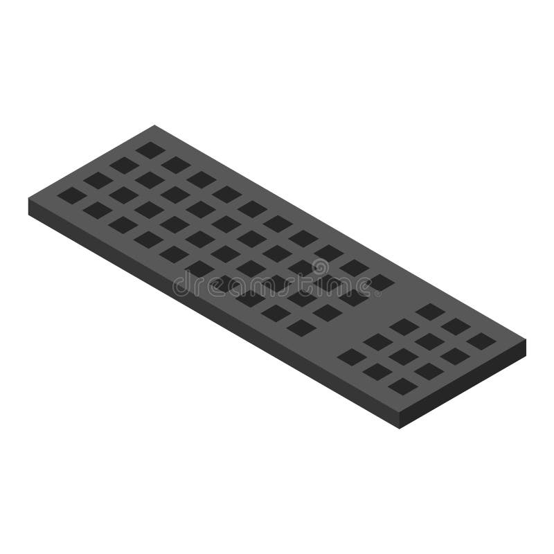 Computer Keyboard Icon Isometric Style Stock Vector Illustration Of