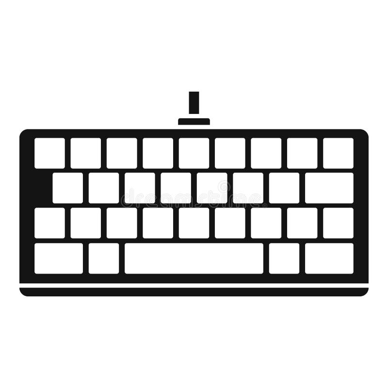 Computer Keyboard Icon, Outline Style Stock Vector - Illustration of ...