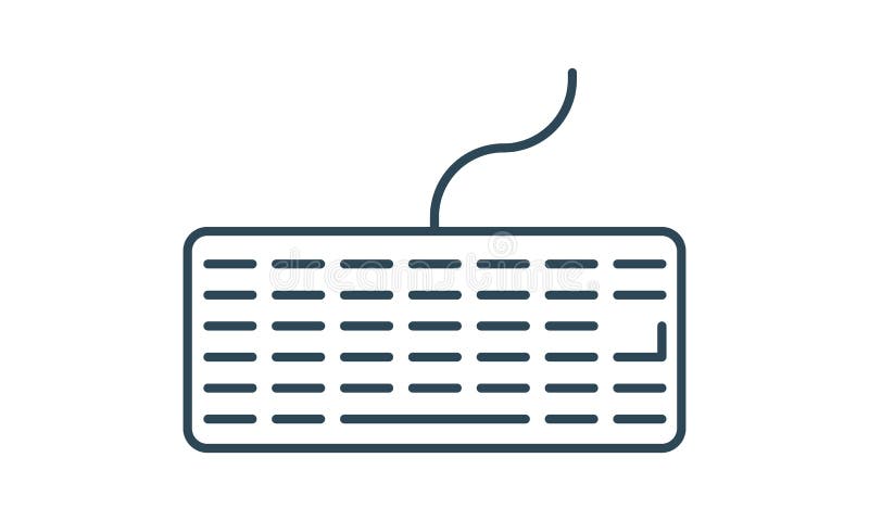 Computer Keyboard Icon Simple Style Vector Illustration. Stock ...