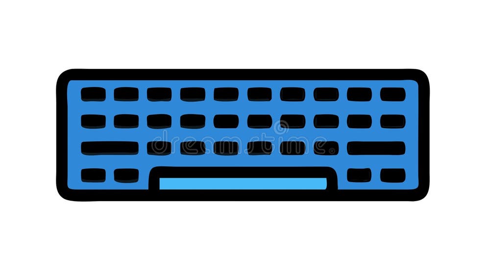 Computer Keyboard Icon: Typing Digital Input. Vector Design Generative ...