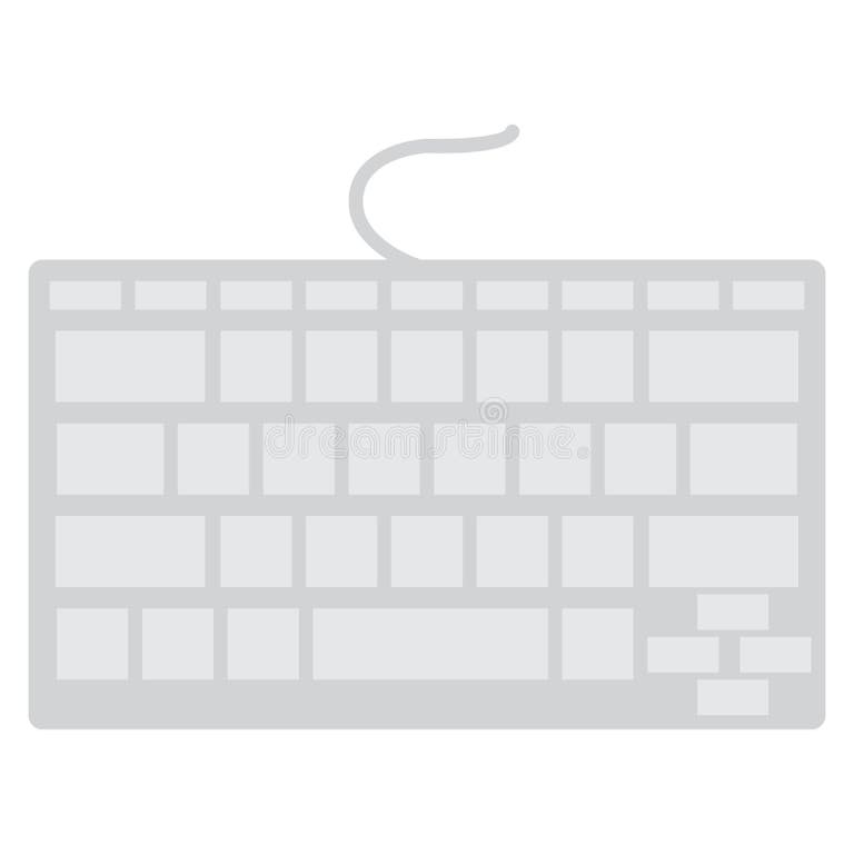 Computer keyboard icon stock vector. Illustration of business - 96803855
