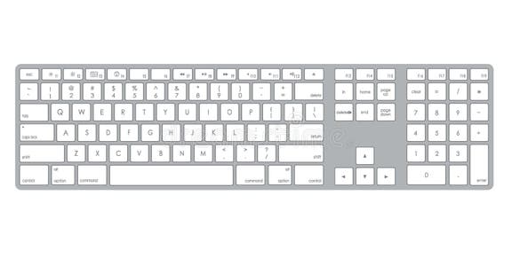 Computer Keyboard Illustration Stock Vector - Illustration of designer ...