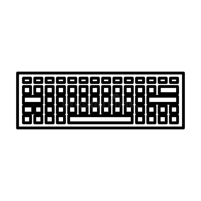 Computer and Keyboard Icon. Blog Concept. Vector Graphic Stock ...