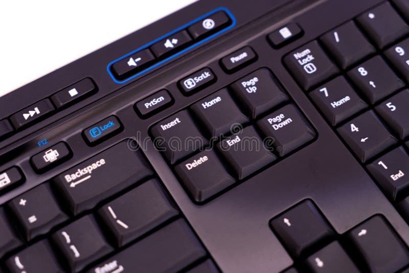 Computer keyboard isolated stock photo. Image of button - 63241004
