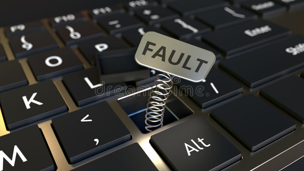 Computer Keyboard and Jack-in-the-box FAULT Message in the Key ...