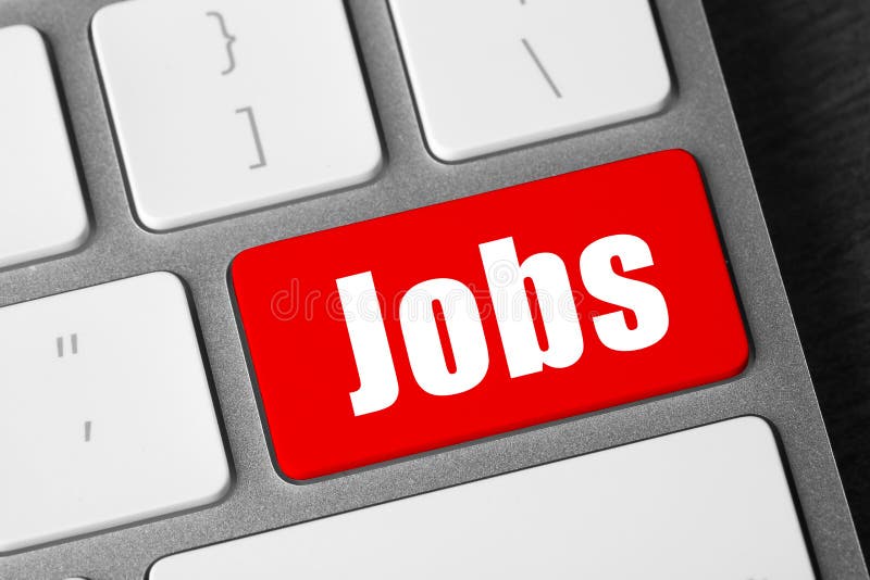 Jobs Button on Computer Keyboard Stock Image - Image of concept ...