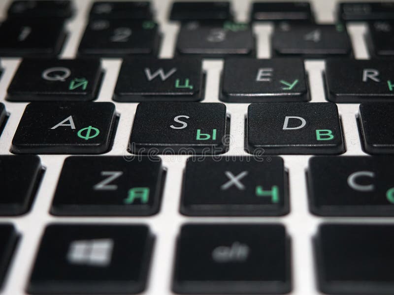 Computer Keyboard with Keys. Buttons, Letters, Numbers. Editorial Image ...