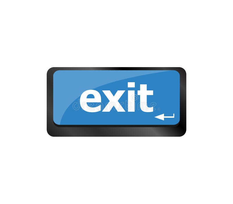 Exit and Enter Vector Icons. Flat Design Stock Vector - Illustration of ...