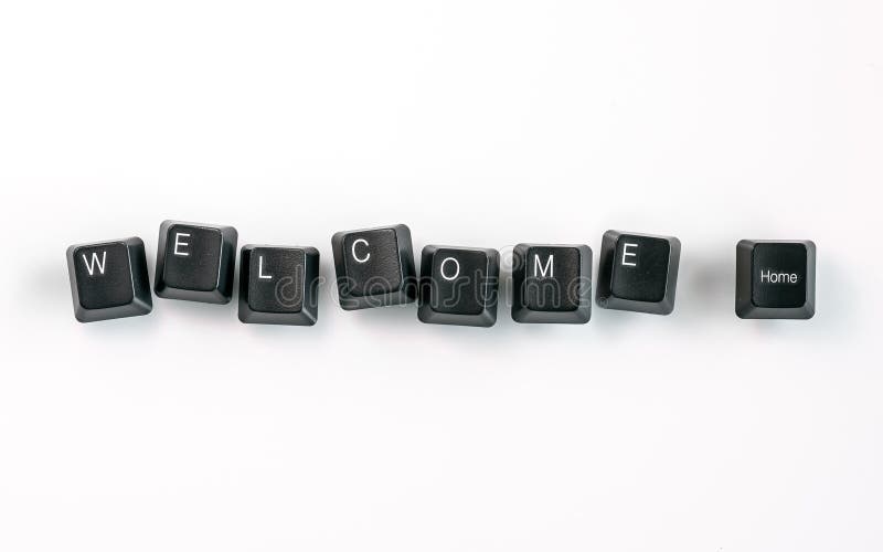 Computer Keyboard Keys Spelling Control Your Destiny, Isolated on White ...