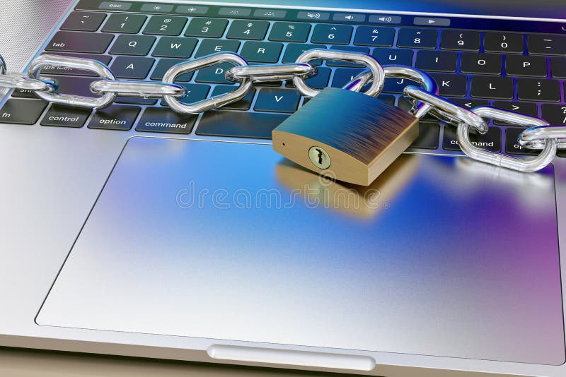 Laptop Locked Chain Stock Illustrations – 122 Laptop Locked Chain Stock ...